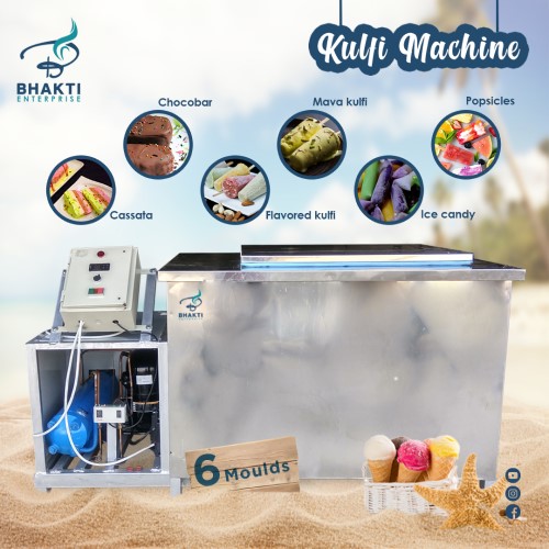 6 Moulds Kulfi Making Machine – Bhakti Enterprise